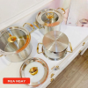 Bộ 3 nôi Misu Louis inox 304 Cao cấp, đáy 3 lớp nguyên khối - Gia dụng ...